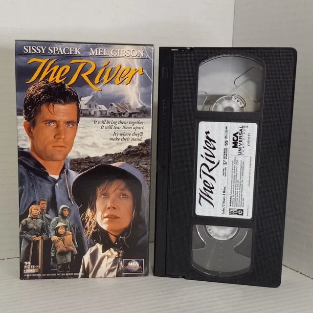 THE RIVER VHS 1984 Mel Gibson, Sissy Spacek MCA Universal 1996 Release ...