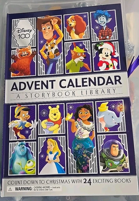 DISNEY ADVENT CALENDAR 24 MINI BOOKS Storybook Library Countdown to ...