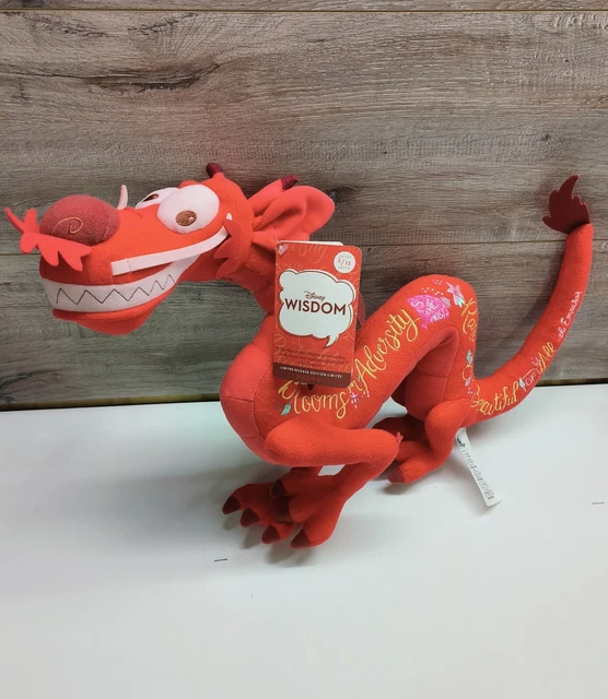 DISNEY WISDOM MULAN Mushu Limited Edition 2/12 Series Plush Soft Toy ...