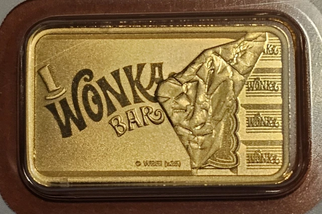 PAMP 5G WILLY Wonka 2 999.9 Fine Gold Bar With Sleeve £705.40 - PicClick UK