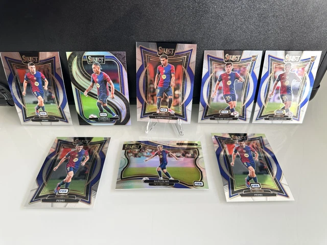 8 CARD BARCELONA Lot Yamal 2024-25 Panini Select FIFA Terrace Martin RC ...