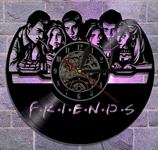 FRIENDS TV SHOW LED Remote Control Vinyl Record LP Wall Clock Decor Art ...