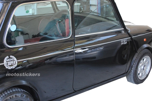 MINI COOPER CLASSIC Stripes Trims Stickers for Sides Austin Rover ...