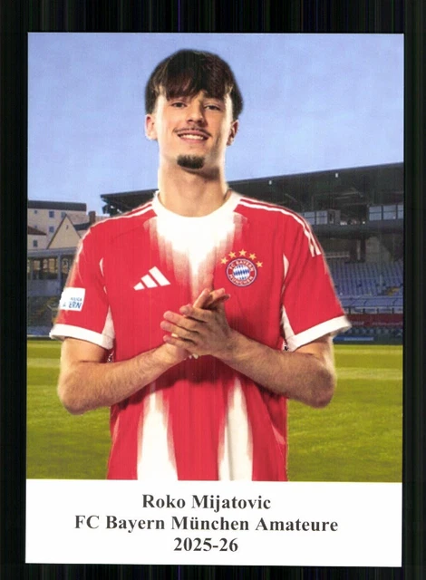 ROKO MIJATOVIC AUTOGRAMMKARTE Bayern München Amateure 2025-26 EUR 2,99 ...