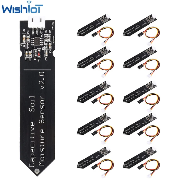10PCS CAPACITIVE SOIL Moisture Sensor Module Corrosion Resistant W ...