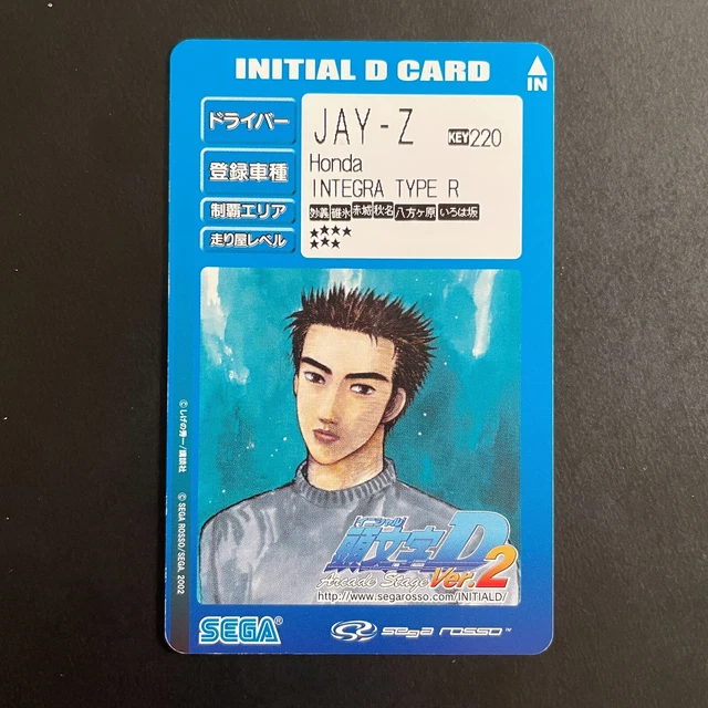 SEGA INITIAL D Arcade Stage 2 | Arcade Card | 2002 | Japanese Initial D ...