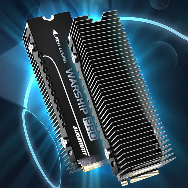RADIATORE DISSIPATORE DI calore SSD M.2 NVME con pad termico 237 W/mk ...