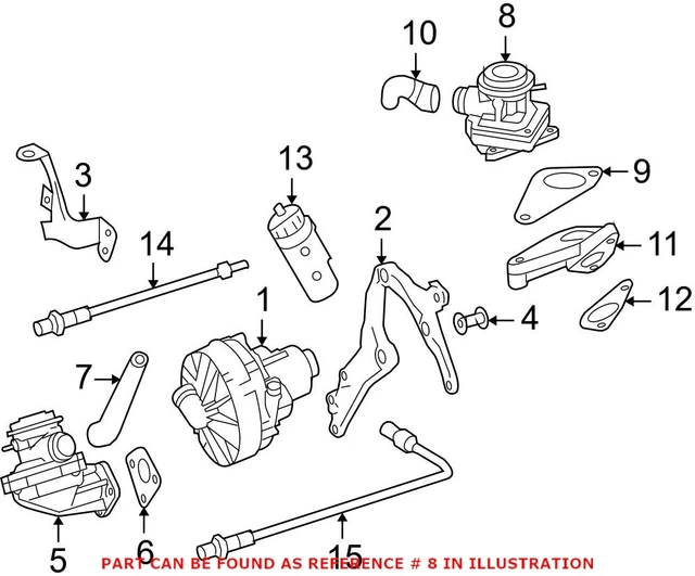 POMPE D'INJECTION D'AIR secondaire clapet anti-retour authentique pour ...