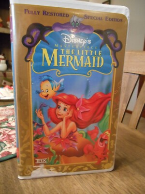 THE LITTLE MERMAID (VHS) Masterpiece Collection Fully Restored Special ...