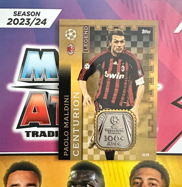 PAOLO MALDINI CENTURION Relic Card - Match Attax 2023 / 2024 23 / 24 £ ...