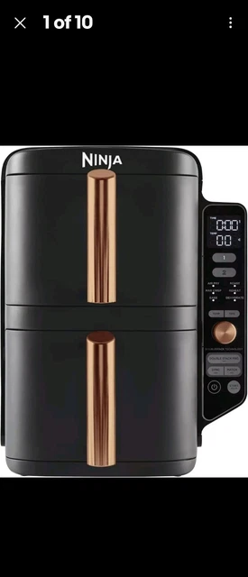 NINJA DOUBLE STACK XL Air Fryer Vertical Dual Drawer £125.09 - PicClick UK