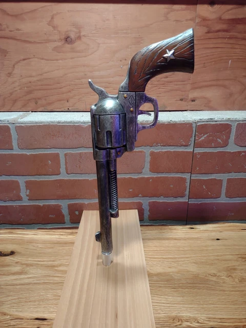 WESTERN REVOLVER BEER tap handle. Half revolver/silhouette pistol ...