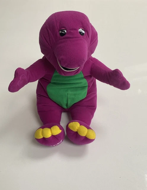 BARNEY THE DINOSAUR Vintage 1998 Talking Play Along Plush Toy Playskool ...