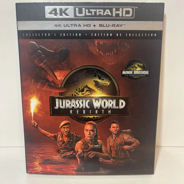 JURASSIC WORLD REBIRTH 4K Ultra Blu-Ray Digital HD Slipcover Collector’s Edition $37.48 ...