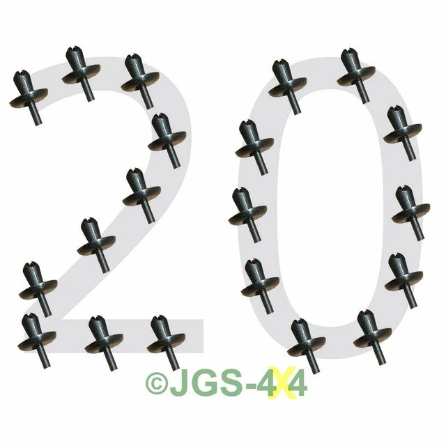 LAND ROVER DEFENDER Wheel Arch Clips Mud Spat Eyebrow Rivet - AFU1075 ...