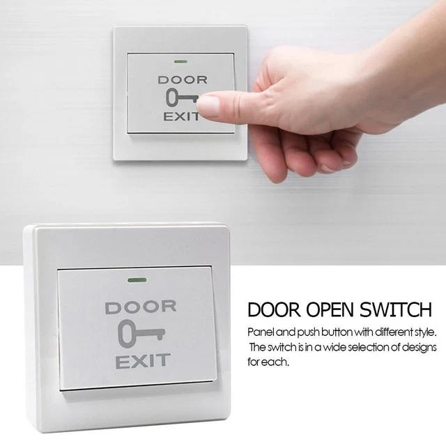 WALL PUSH BUTTON Door Open Switch Automatic Gate Opener Door Exit ...
