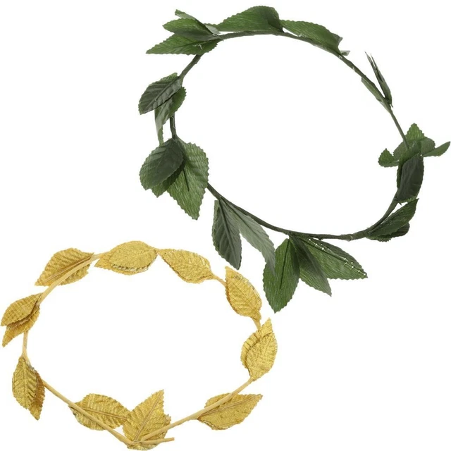 2PCS GREEN HAIRBANDS, Roman Greek Goddess Caesar Laurel £7.56 - PicClick UK