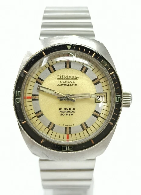 OROLOGIO ALTANUS DIVER watch automatic swiss made caliber eta 2782 ...