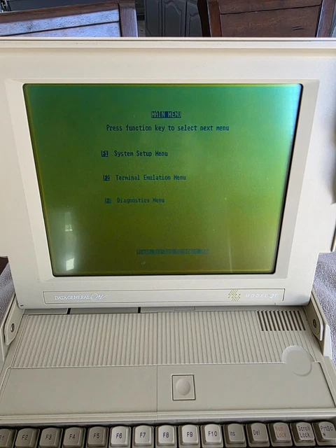 VINTAGE DATA GENERAL One Model 2T Portable Computer (2502-A) – Working ...