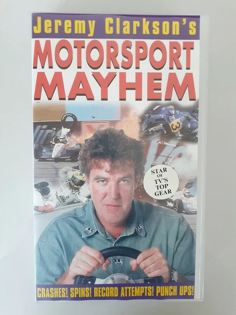 NASTRO VHS RARO video vintage Jeremy Clarkson ""Motorsport Mayhem EUR ...