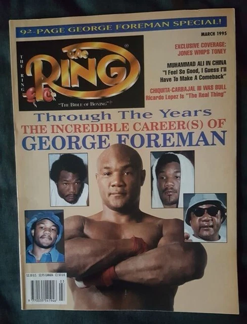THE RING MARCH 1995. George Foreman, Roy Jones, Muahmmad Ali £5.99 ...