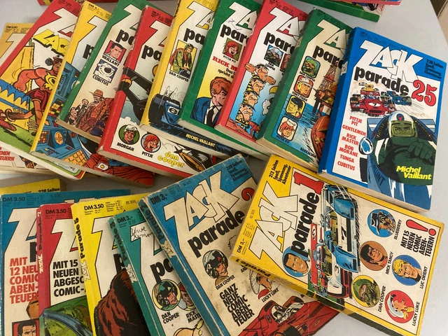 KORALLE: 34 X ZACK PARADE Comic Taschenbücher (70er Jahre) [2254K] EUR ...