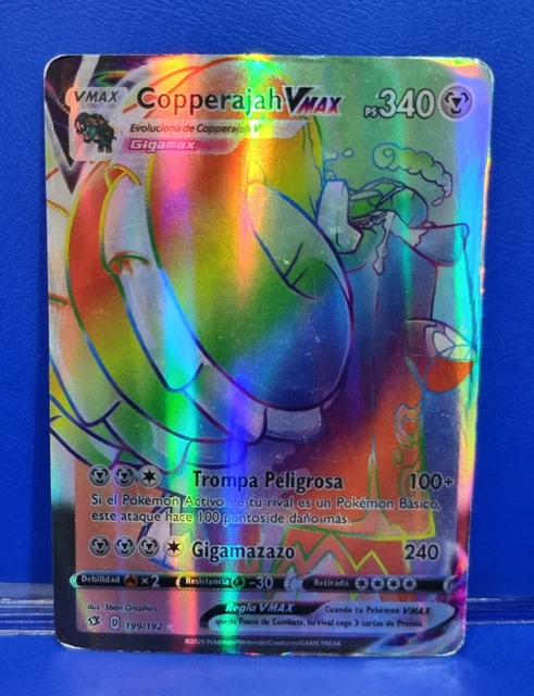 CARD CARTA TARJETA Pokemon Copperrajah Gigamax VMAX PS340 Brillante ...