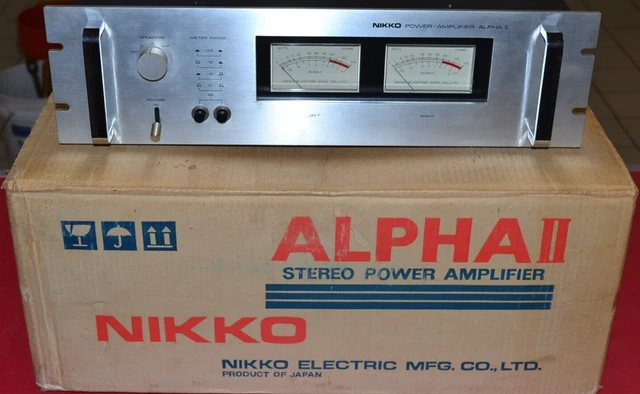 NIKKO ALPHA II Stereo Power Amplifier in Original Box TESTED! £313.14 ...
