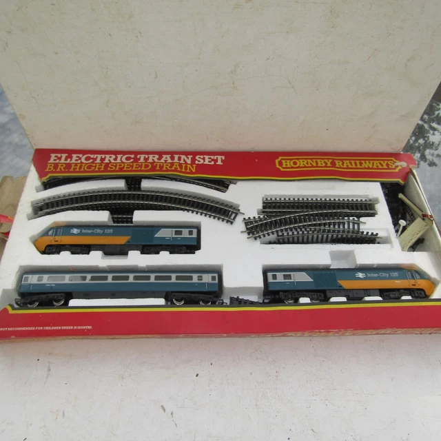 HORNBY RAILWAYS BR InterCity 125 Passenger Coach High Speed Train Set ...