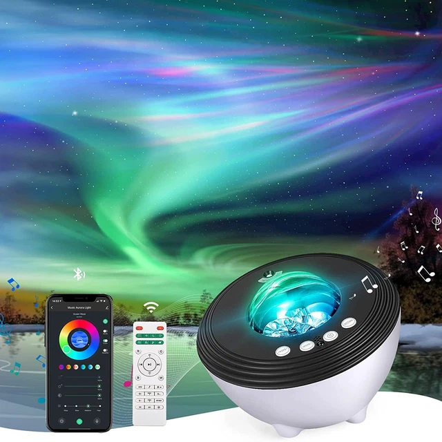 3D AURORA LED Starry Sky Star Projector Light Nebula Night Lamp Galaxy ...