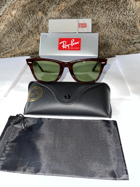 RAY-BAN B&L U.S.A WAYFARER ELITE TORTOISE W1903 WTAW G15 80s VINTAGE ...