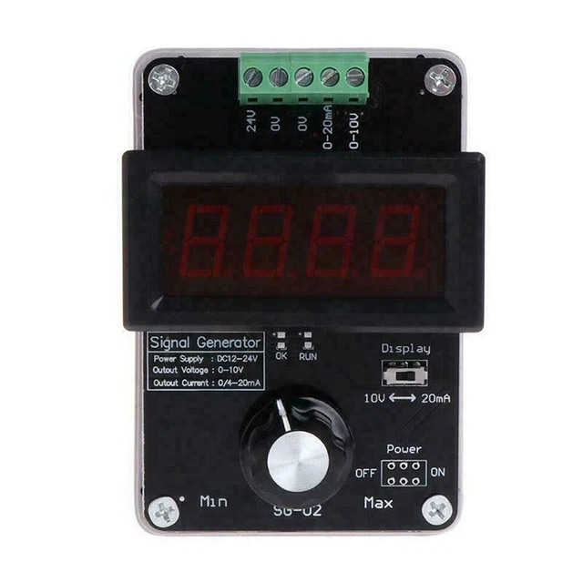 ANALOG SIGNAL GENERATOR Adjustable Current Voltage Simulator 020mA DC 0 ...