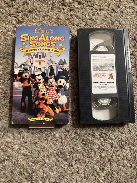 Disney Sing Along Songs Disneyland Fun Volume Seven Vhs Tape Vintage