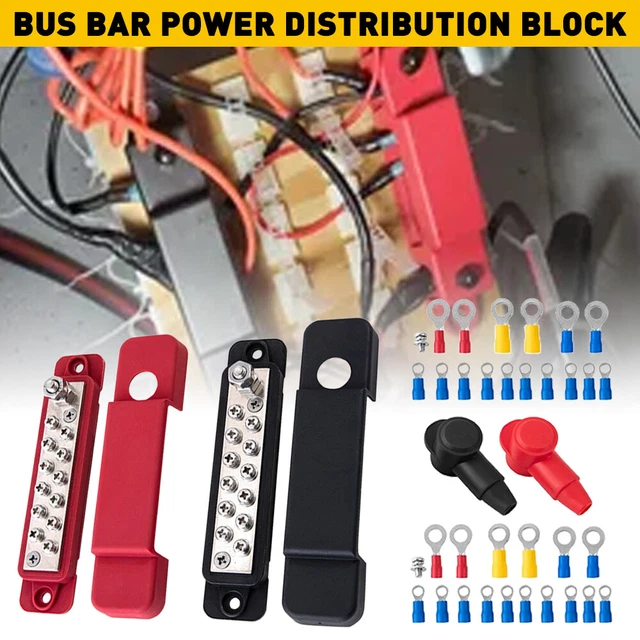12 POINT BUS Bar Power Distribution Terminal Block 180A 12V DC Car/Boat ...