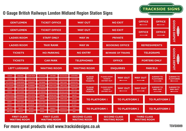 BRITISH RAILWAYS - All Regions - Model Railway Station Name Signs - O ...