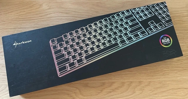 SHARKOON PUREWRITER RGB Mechanische Low Profile-Tastatur / Blue-Switch ...