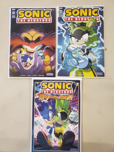 SONIC HEDGEHOG IMPOSTER SYNDROME TPB + Issues 52 + 54 VF/NM EUR 18,41 ...