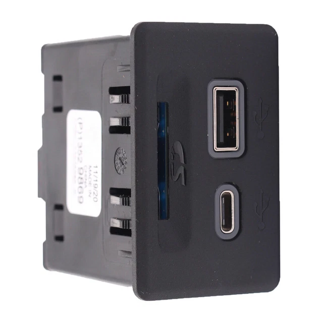 CENTER CONSOLE AUXILIARY USB SD Card Port 13512377 Fit For GMC Sierra ...