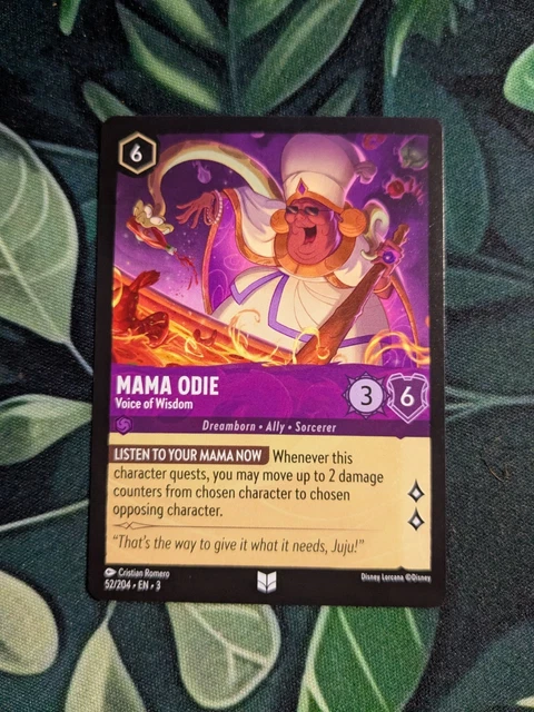 DISNEY LORCANA MAMA Odie- Voice Of Wisdom Uncommon - 52/204 £1.16 ...