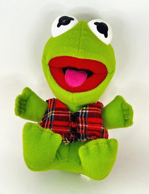 Vintage 1987 Baby Kermit Plush Muppet Babies Jim Henson Collectible