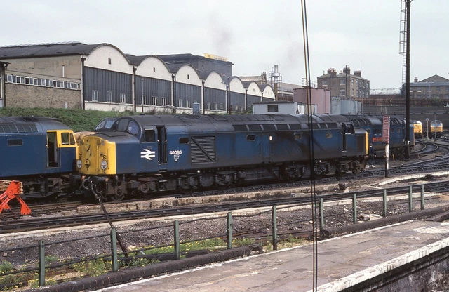 ORIGINAL SLIDE BR English Electric Class 40 Diesel 40086 Kings Cross ...