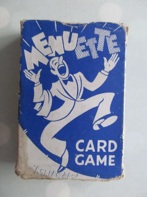 VINTAGE MENUETTE CARD Game - A Rare Game By Ern Shaw - Complete £39.50 ...