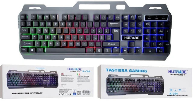 CLAVIER RÉTROÉCLAIRÉ LED RGB K-C04 Multimédia Gaming USB PC MAR EUR 50,50 - PicClick FR