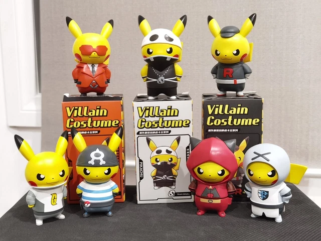 POKEMON PIKACHU VILLAIN Costume Figurines Toys Collectable Figures EUR ...