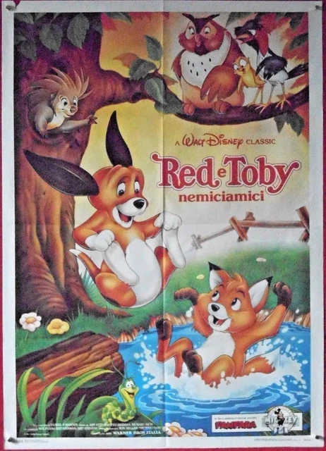 MANIFESTO, RED E Toby Nemiciamici, Walt Disney, Animazione Poster ...