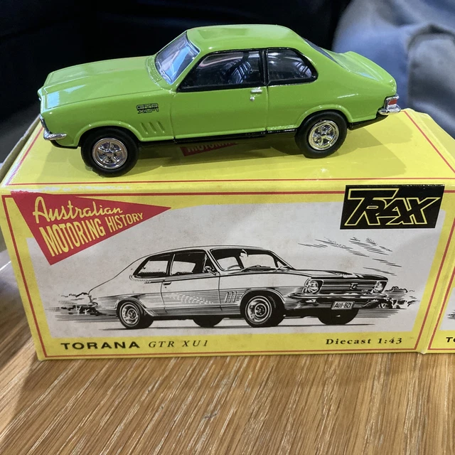 1972 HOLDEN LJ Torana GTR XU-1 Lime Green 1:43 Scale Diecast Car TR8-B ...