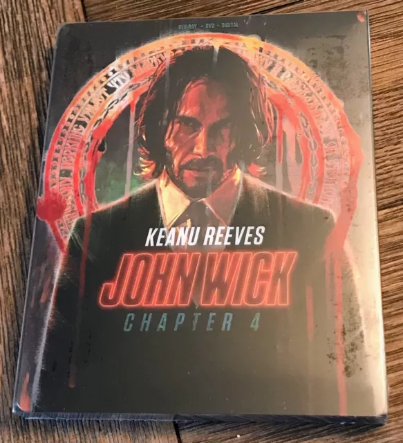 John Wick 4 Steelbook 4k Uhd Blu Ray Digital Best Buy Exclusive Keanu
