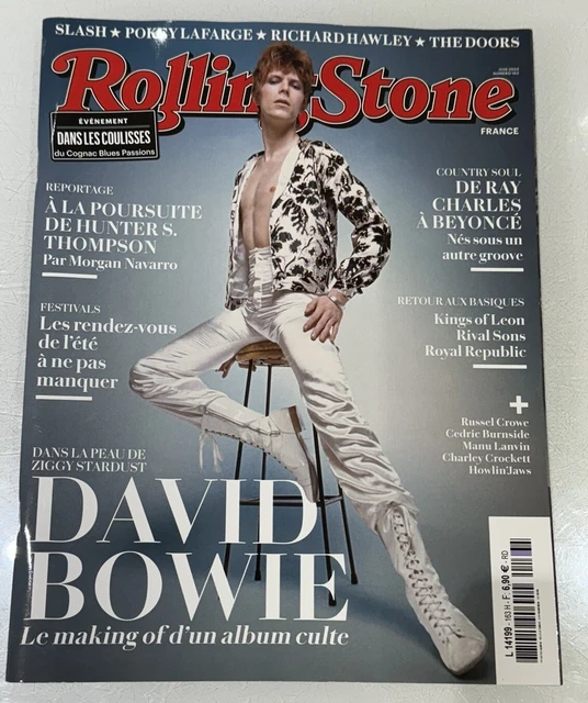 DAVID BOWIE COVER And Ziggy Article. Rolling Stone Magazine France ...