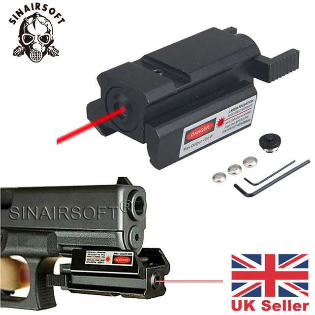 TACTICAL 20MM PICATINNY Weaver rail Mount Pistol Gun Compact Red Dot Laser Sight £13.19 ...