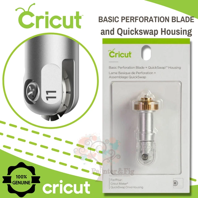 GENUINE CRICUT BASIC Perforation Blade & Quickswap Housing for Cricut ...